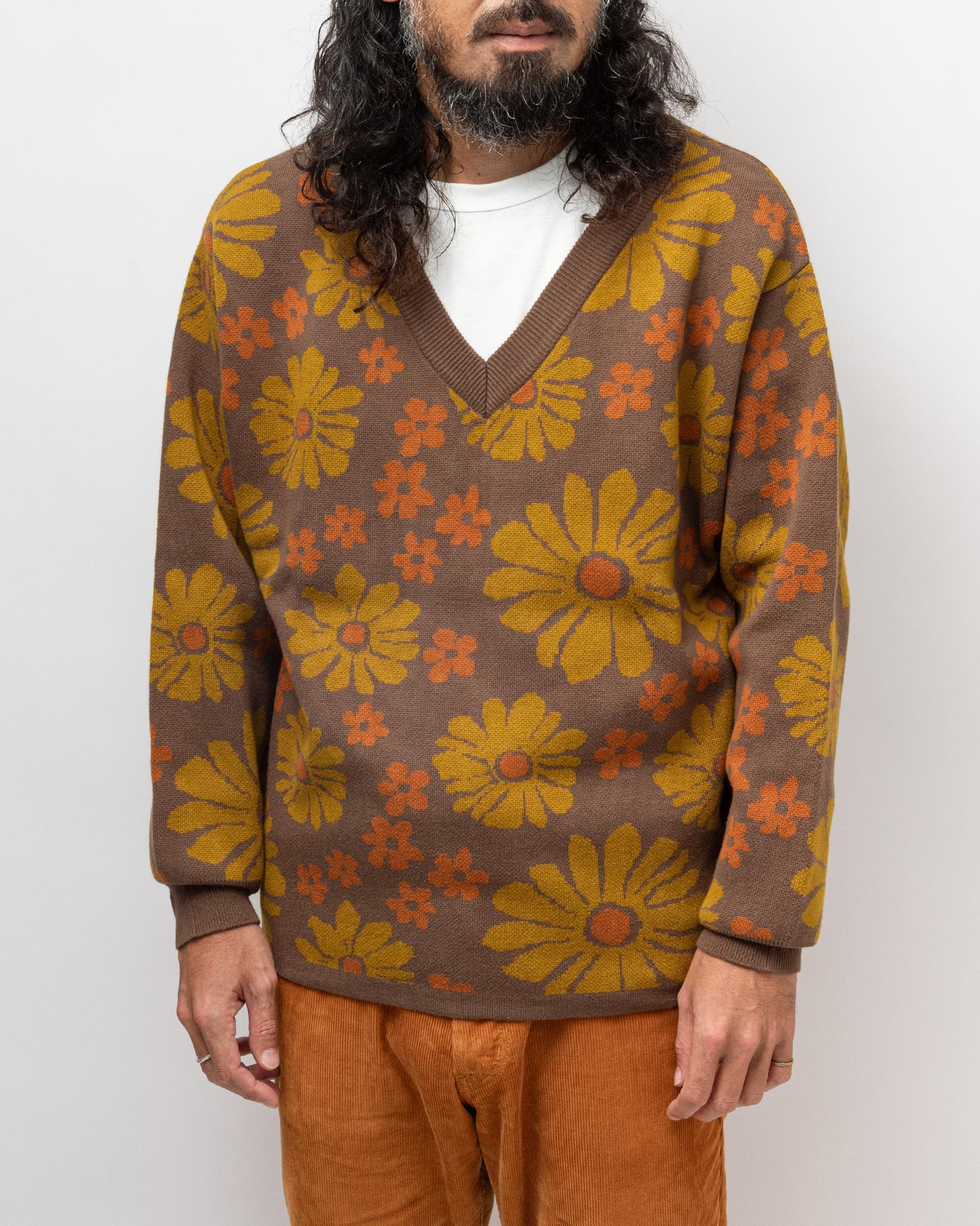 JACQUARD V NECK SHIRT | KNIT | JUZU store | ジュズストア