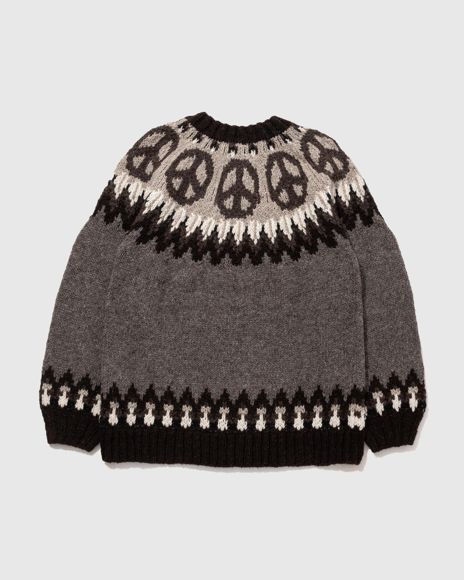 PEACE PATTERN WOOL KNIT CREW | KNIT | JUZU store | ジュズストア