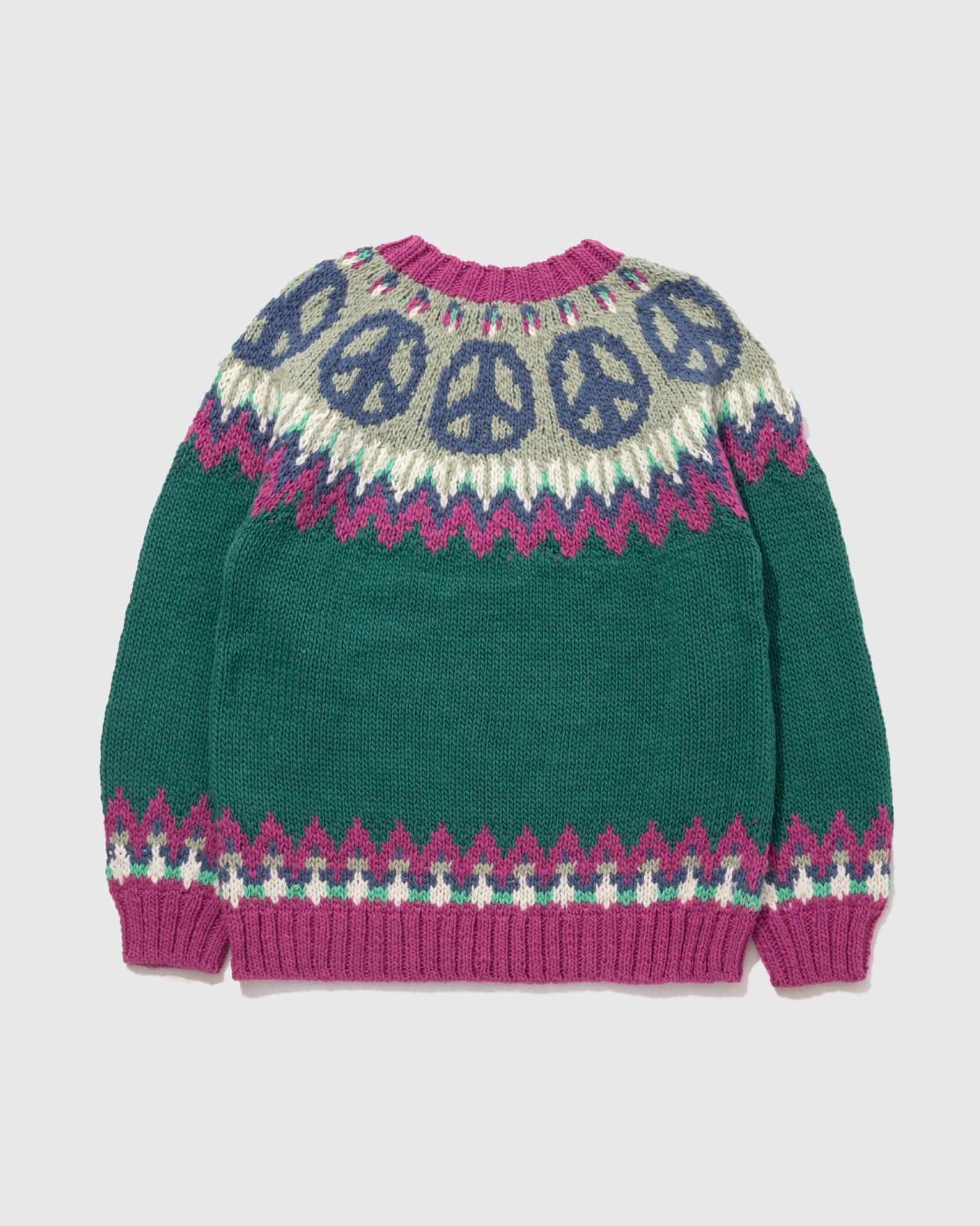 PEACE PATTERN WOOL KNIT CREW | KNIT | JUZU store | ジュズストア