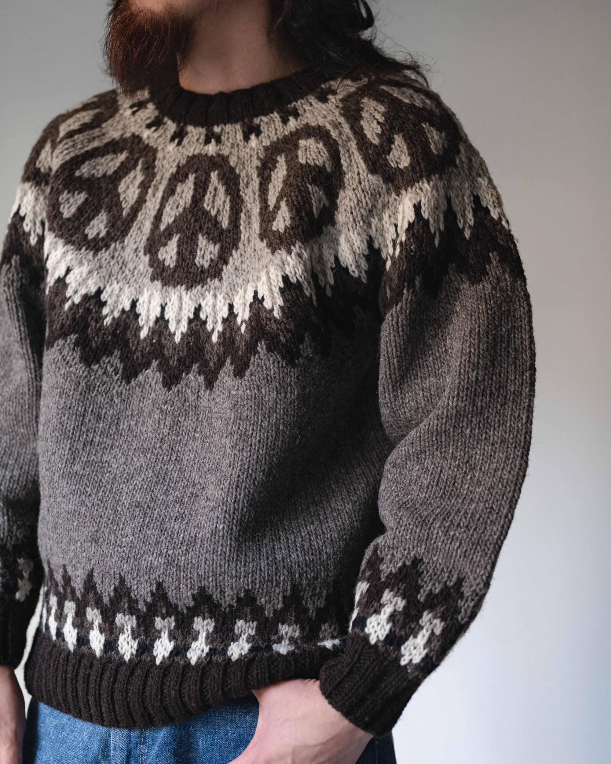 PEACE PATTERN KNIT CREW | KNIT | JUZU store | ジュズストア