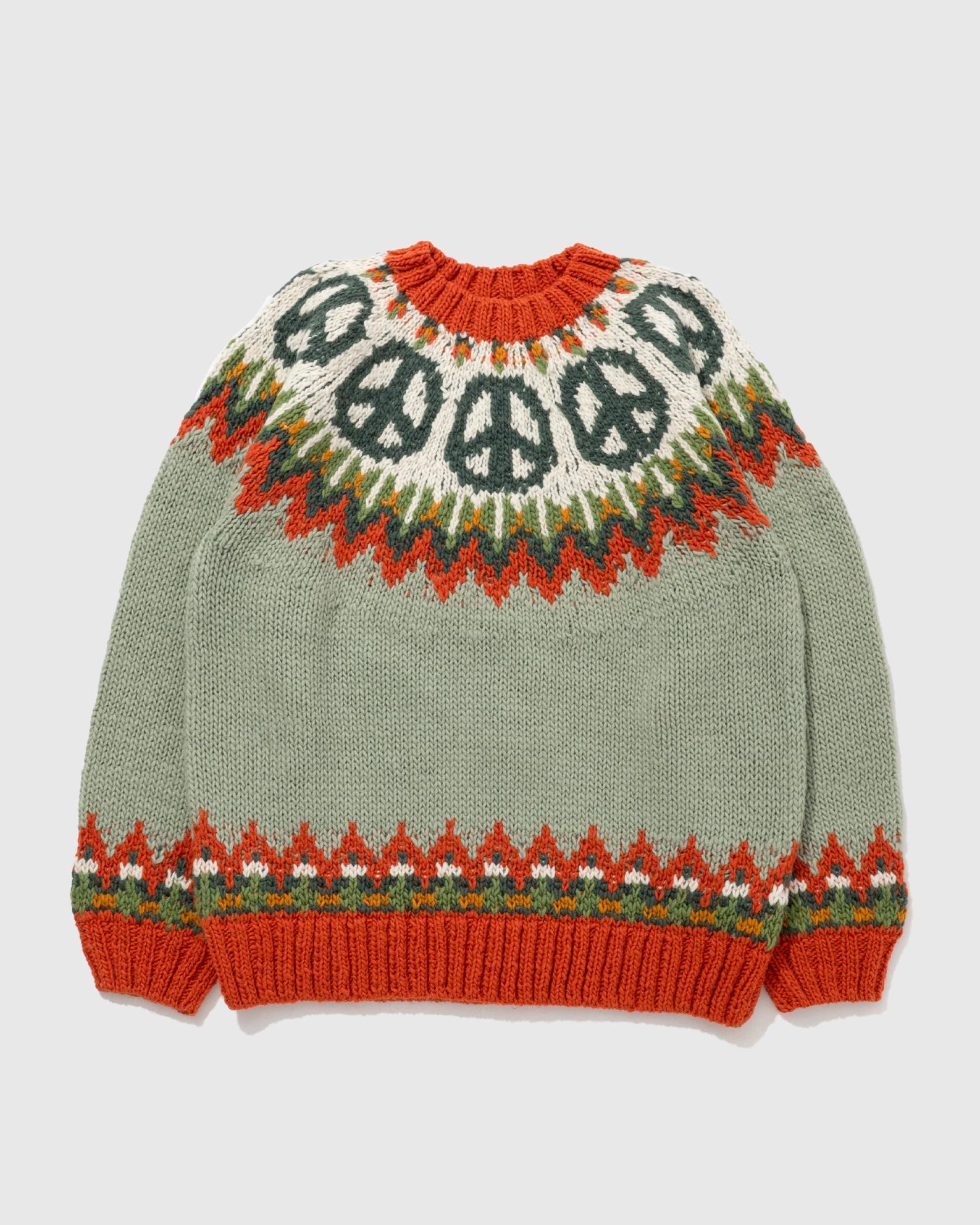PEACE PATTERN KNIT CREW | KNIT | JUZU store | ジュズストア