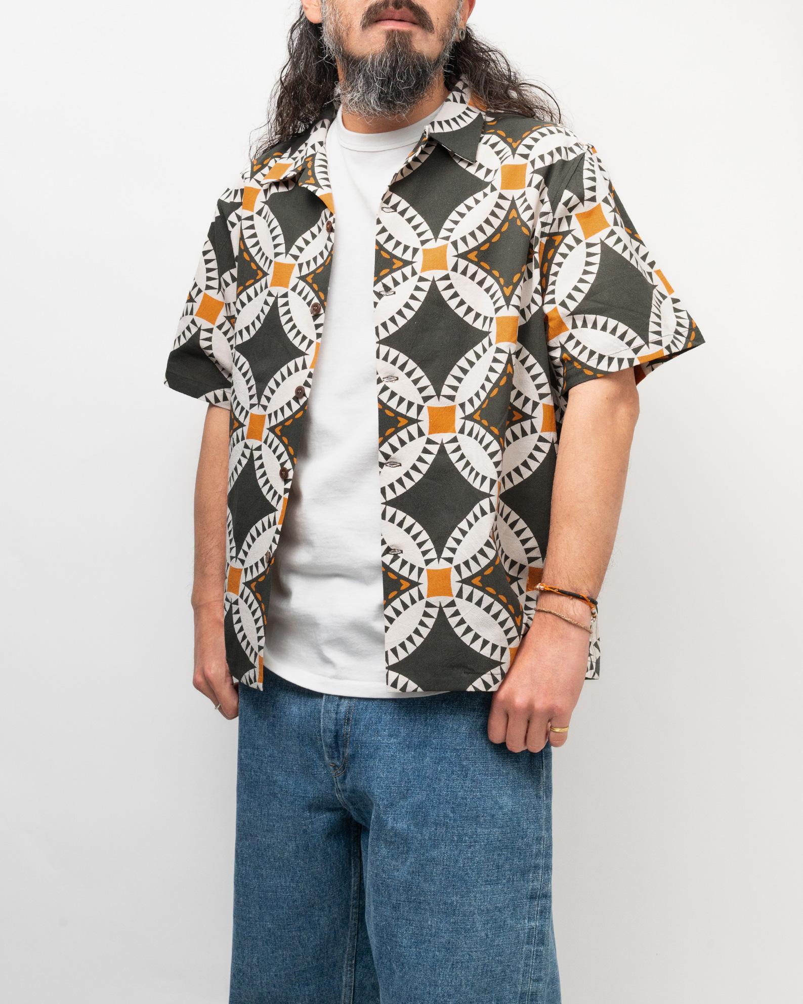 OPEN COLLAR SHORT SLEEVE SHIRT | SHIRTS/BLOUSE | JUZU store | ジュズストア