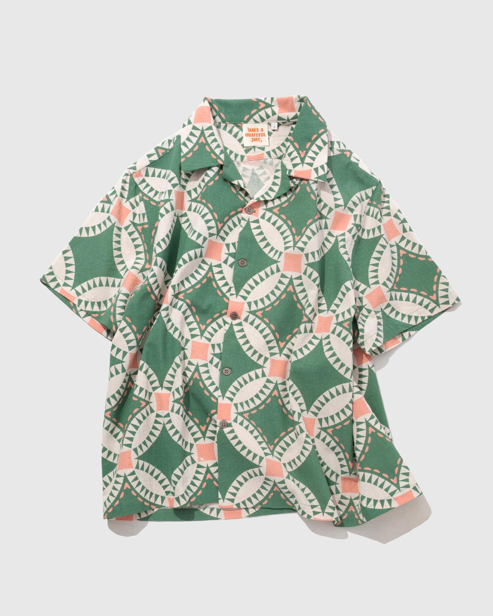 OPEN COLLAR SHORT SLEEVE SHIRT | SHIRTS/BLOUSE | JUZU store | ジュズストア