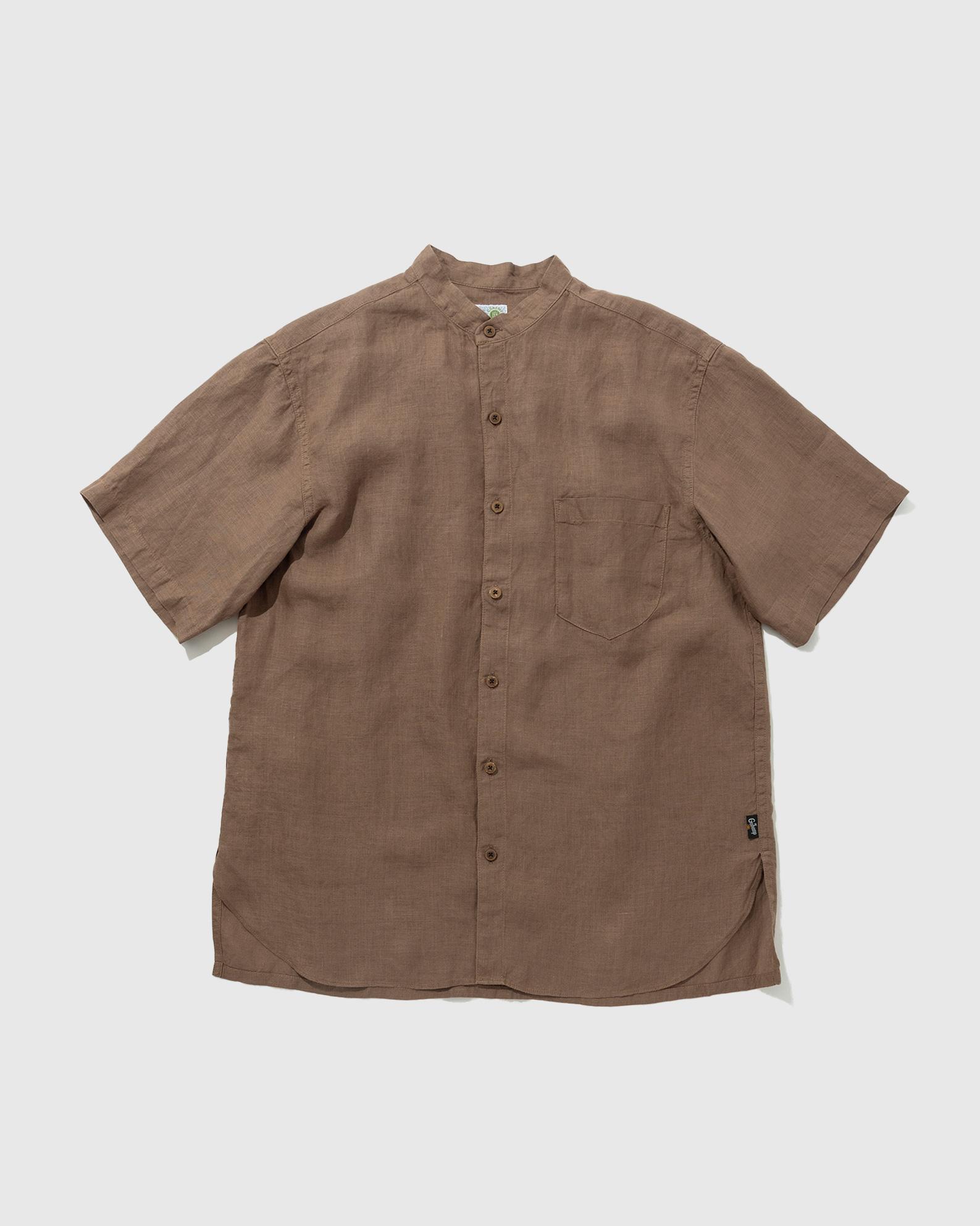 NO COLLAR SHORT SLEEVE SHIRTS | SHIRTS/BLOUSE | JUZU store | ジュズストア