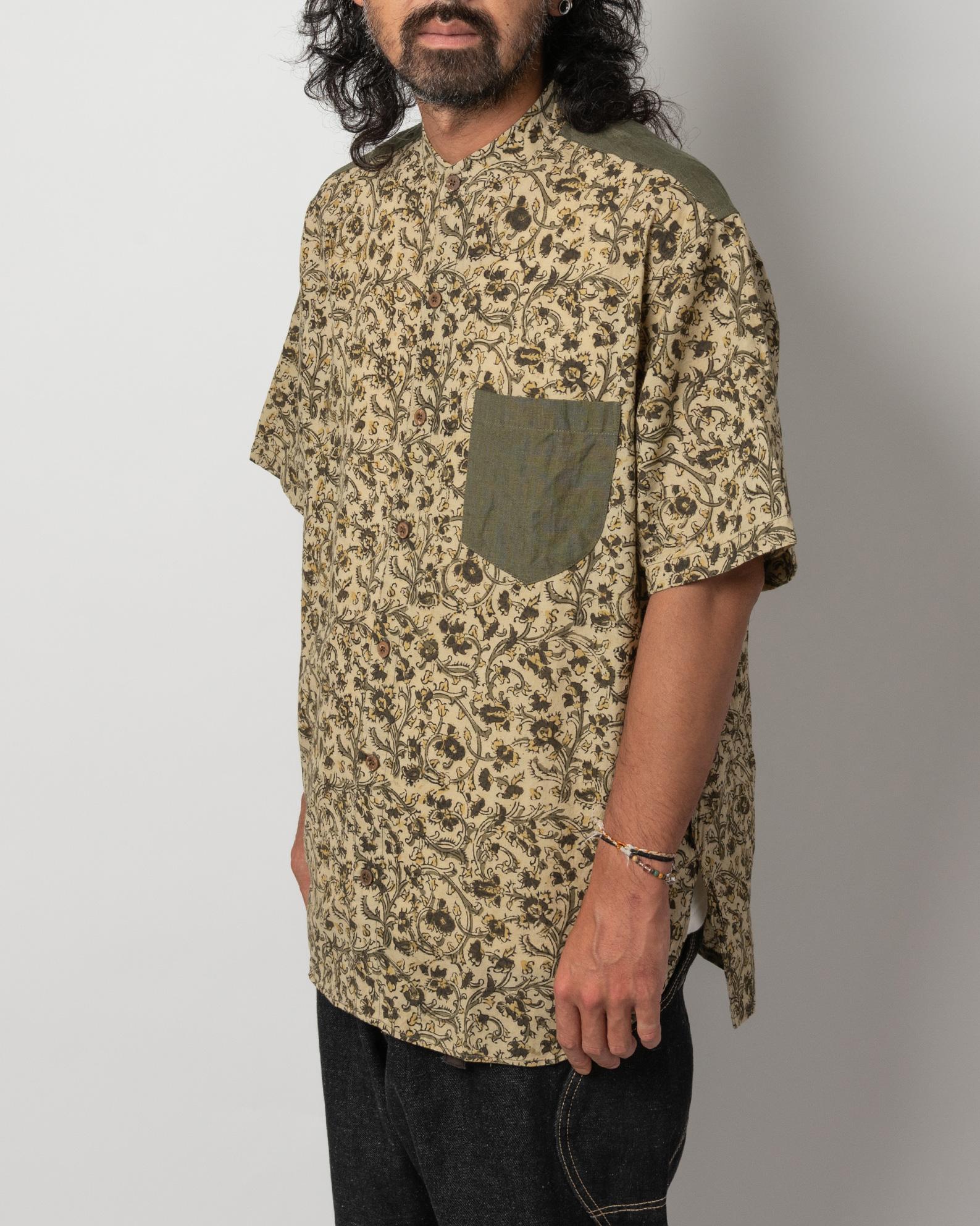 NO COLLAR SHORT SLEEVE SHIRTS | SHIRTS/BLOUSE | JUZU store | ジュズストア
